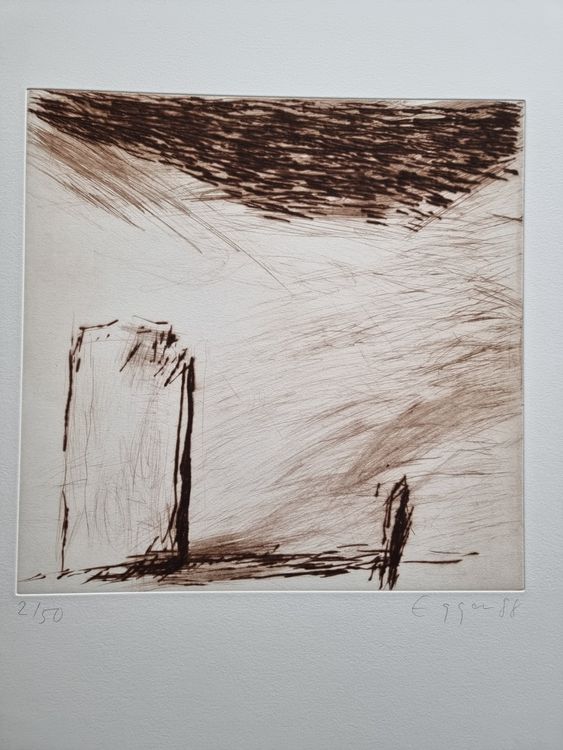 HEINZ EGGER RADIERUNG AQUATINTA SIGNIERT NUMMERIERT (Gebraucht) in Gersau für CHF 68 – mit ...