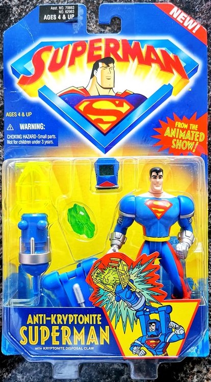 Superman Anti Kryptonite 2001 Vintage Action Figur DC Comics (Neu und ...