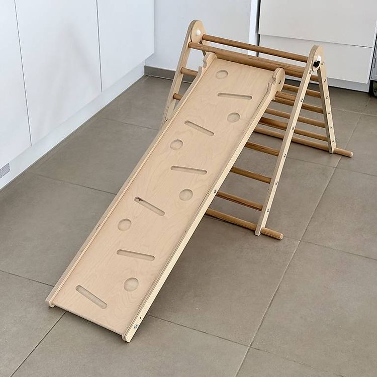 Triclimb Pikler Dreieck - Natur, mit Rutsche/Kletterbrett (Gebraucht ...