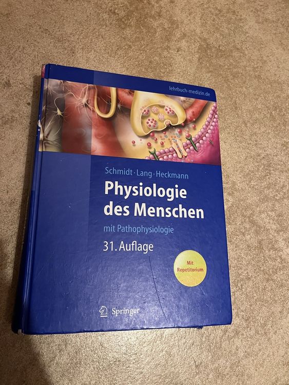 Physiologie des Menschen Schmidt Lang und Heckmann | Kaufen auf Ricardo