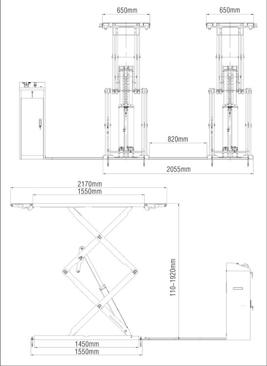 Aktion 3.5t Scherenhebebühne Scherenlift Autolift Neu (Neu und ...