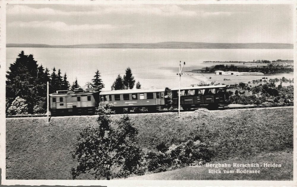 Bergbahn Rorschach-Heiden, Blick zum Bodensee (Gebraucht) in Bronschhofen für CHF 12 – mit ...