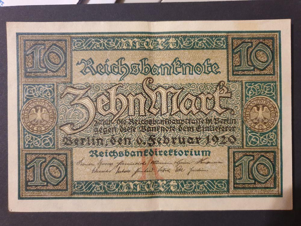 D.R. Berlin 1920 10 mark | Kaufen auf Ricardo