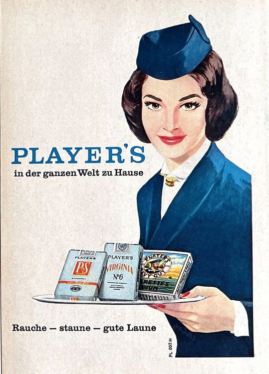 Players Cigaretten alte Werbung /Ancienne réclame 1960 (Gebraucht) in Savagnier für CHF 20 – mit ...