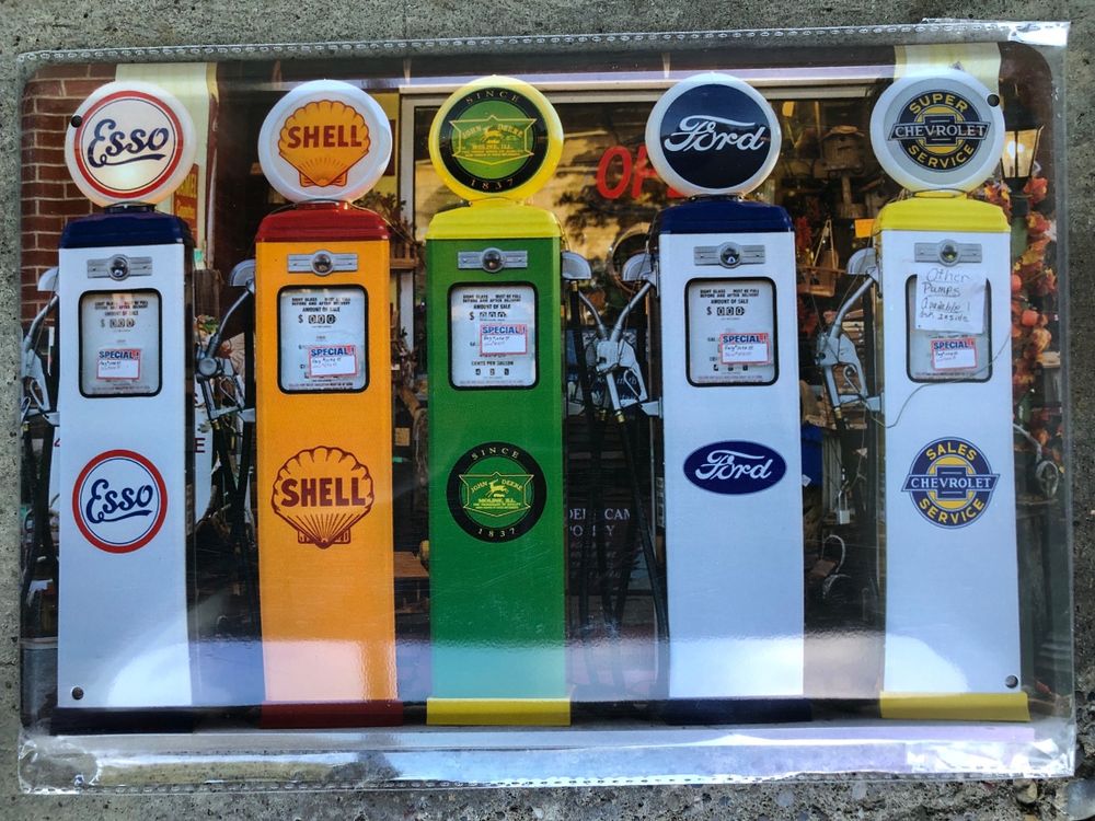 Tankstelle esso Shell john deere ford chevrolet classic (Neu und ...