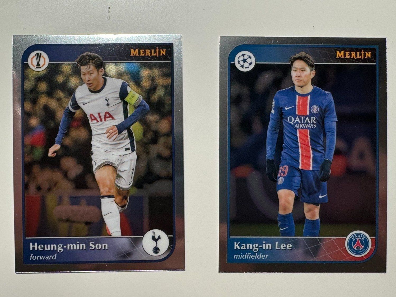 Heung Min Son & Lee Kang In - Topps Merlin UCC 2025 (Neu (gemäss ...