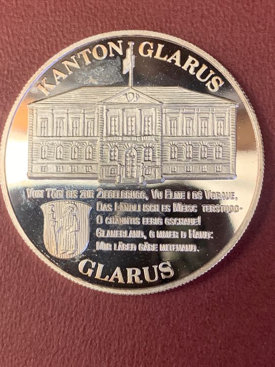 GLARUS - Silber 999 - 1 UNZE/ONCE - Polierte Platte | Kaufen auf Ricardo