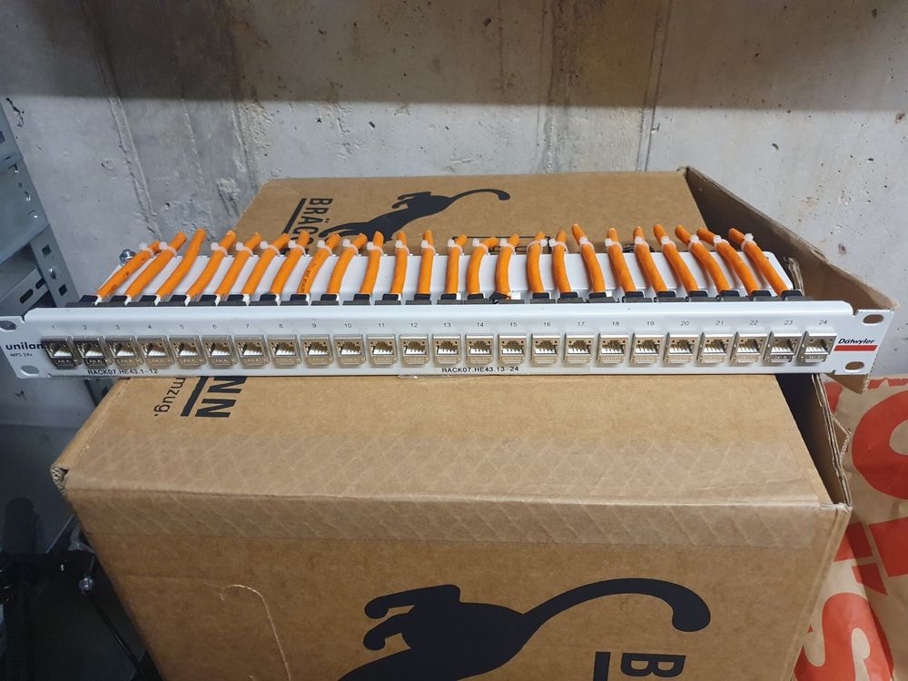 Dätwyler mps 24 Patchpanel 24 19Zoll Rack 19" 24xRJ45 modul | Kaufen ...