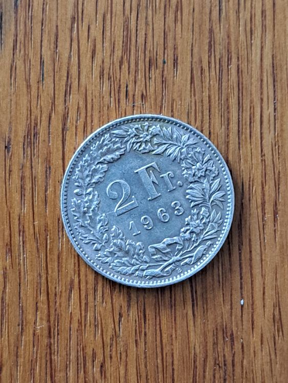 Zwei Franken Silber 1963 | Kaufen auf Ricardo