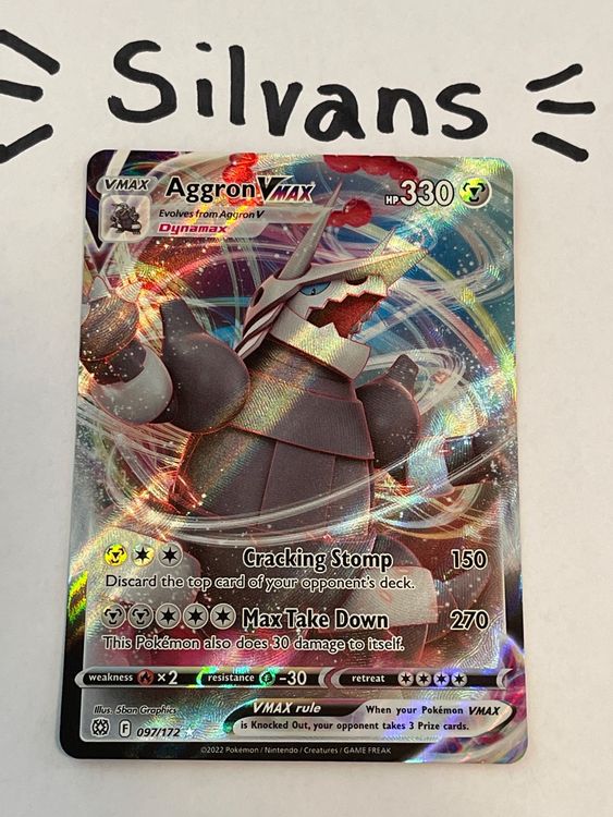 Aggron Vmax Full Art Brilliant Stars Strahlende Sterne EN (Neu (gemäss ...