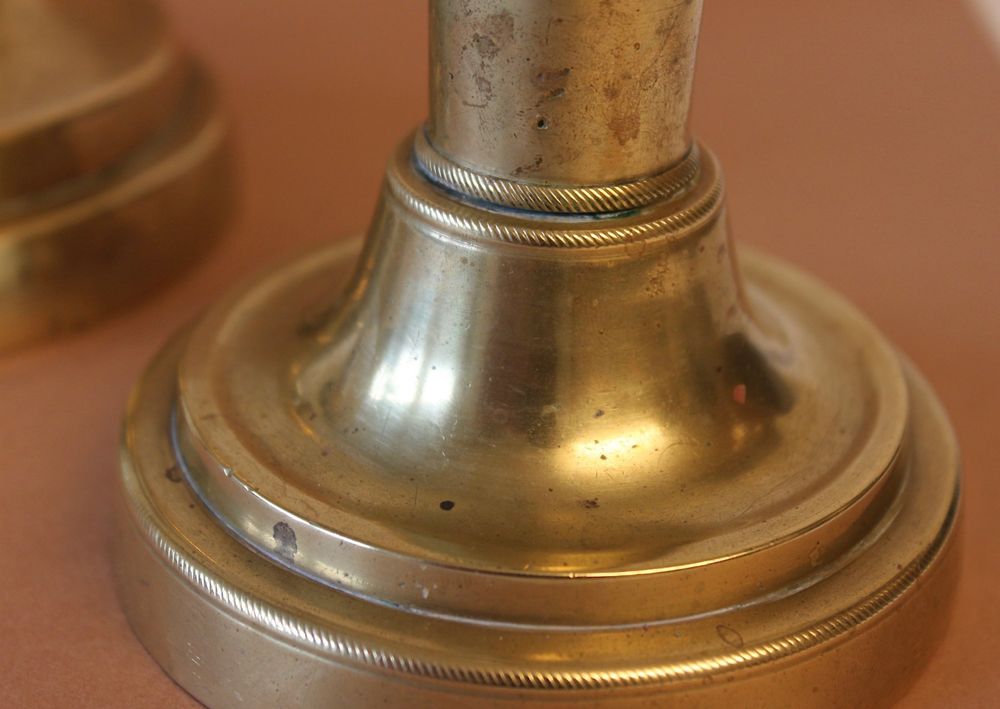 DREI BIEDERMEIER MESSING SCHIEBELEUCHTER, 1.H. 19.JAHRH. (Gebraucht) in Grandcour für CHF 100 ...