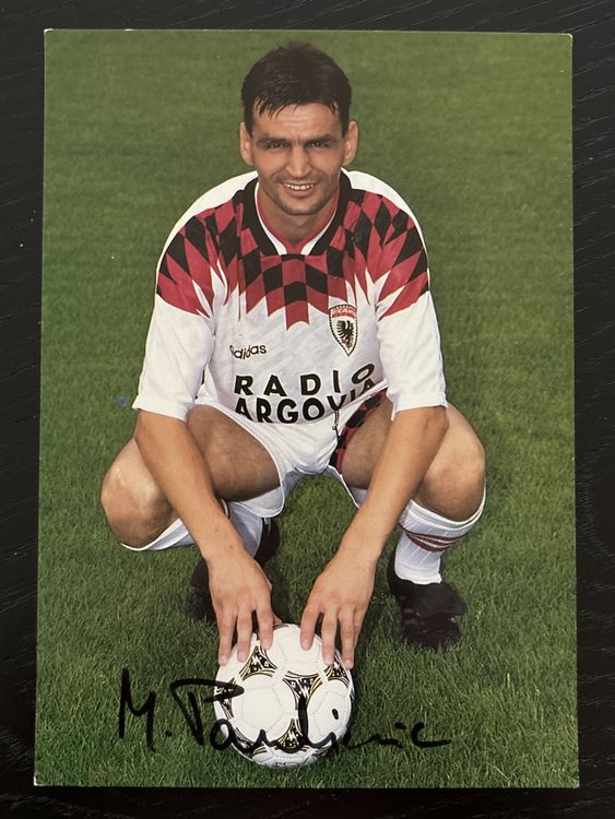 FC Aarau Autogrammkarte Mirko Pavlicevic, Rarität! (Gebraucht) in Uetendorf für CHF 10 – mit ...