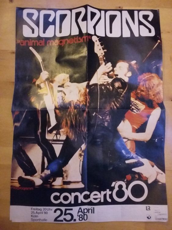 Rock/pop posters from the 80's (scorpions, police, anthrax.. (D ...