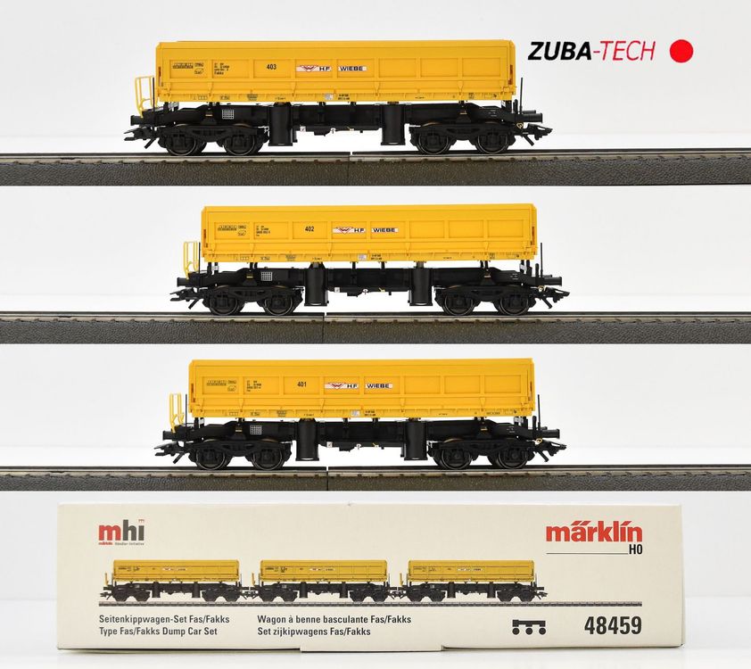 Märklin 48459 Seitenkippwagen-Set 3-tlg Fas/Fakks mit OVP | Kaufen auf ...