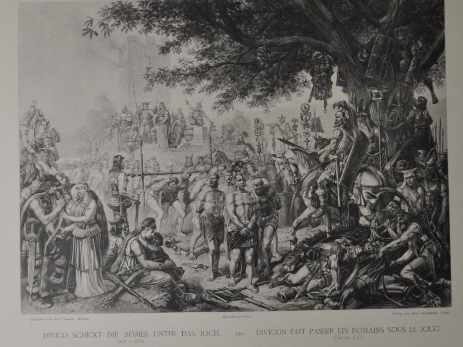 Divico schickt die Römer unter das Joch v. Karl Jauslin | Kaufen auf ...
