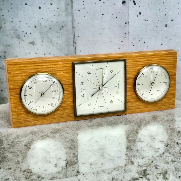 Station météo MOCO Bauhaus baromètre thermomètre hygromètre | Kaufen auf Ricardo