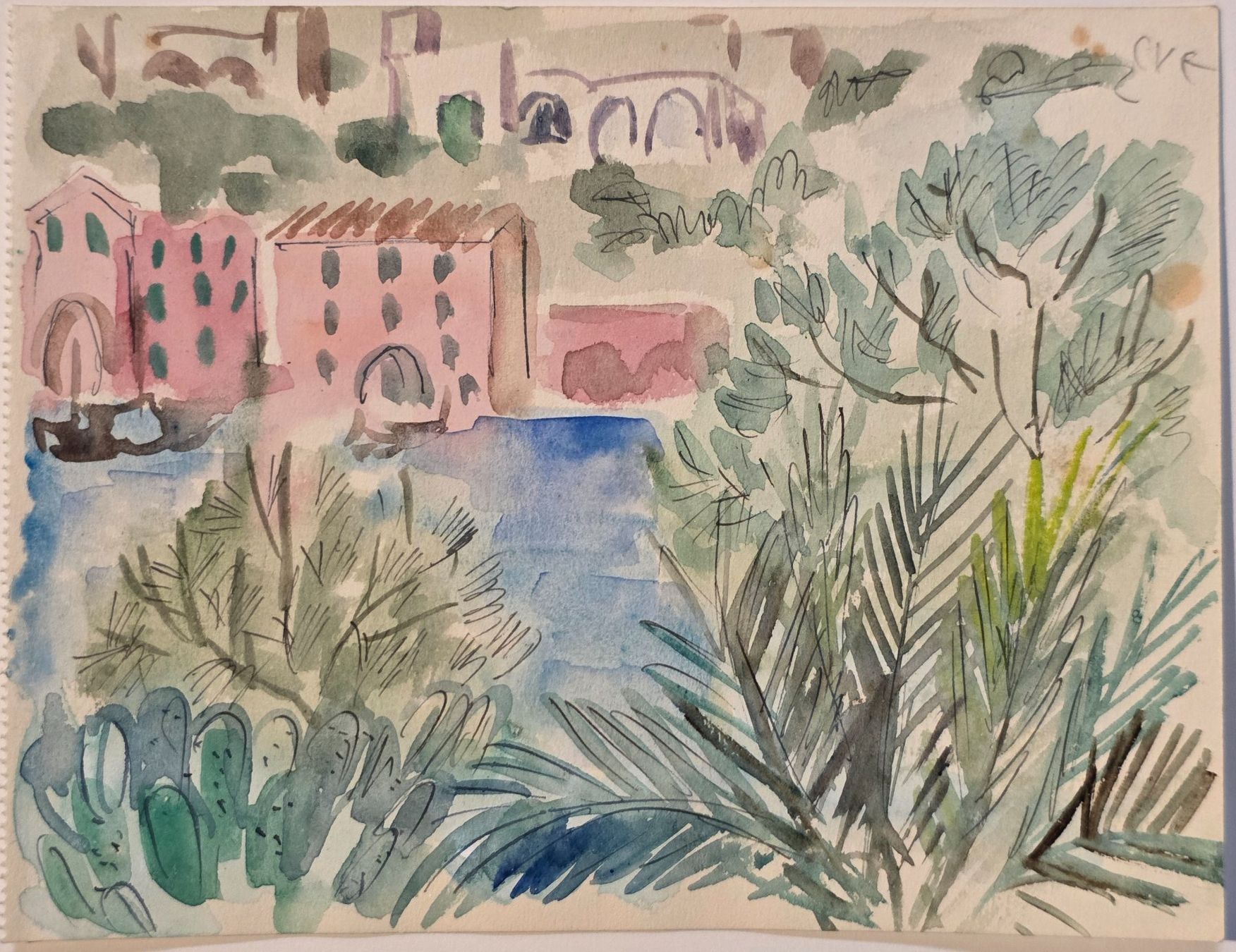 Aquarell Clara Vogelsang Eymann (16 x 12) 40 % seines Wertes (Gebraucht ...