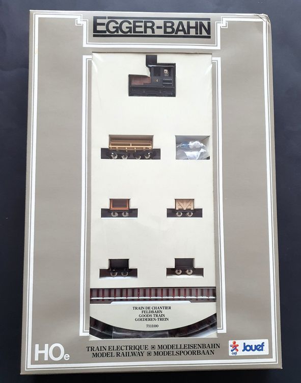 EGGER-BAHN, Jouef, N° 711100, Feldbahn, Train chantier, HOe (Neu (gemäss Beschreibung)) in ...