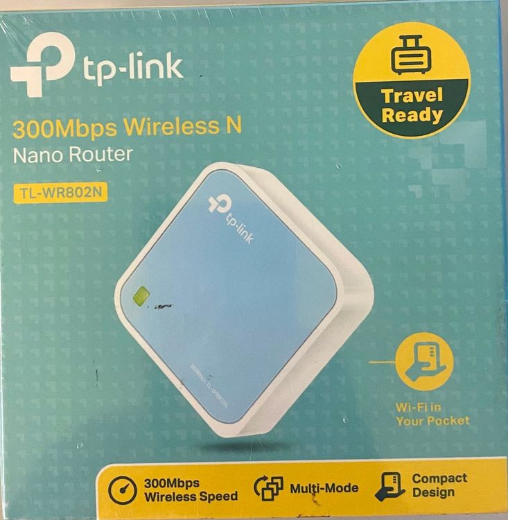 tp-link 300Mbps wireless N nano router/ TL-WR802N (Neu und ...