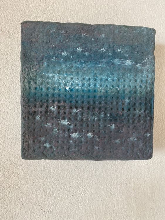 Bild modern blau grau weiss Unikat | Kaufen auf Ricardo