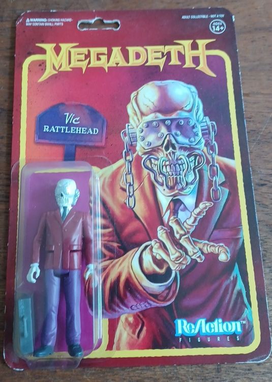 Megadeth Vic Rattlehead ReAction Figur, Neu in Verpackung (Neu (gemäss ...