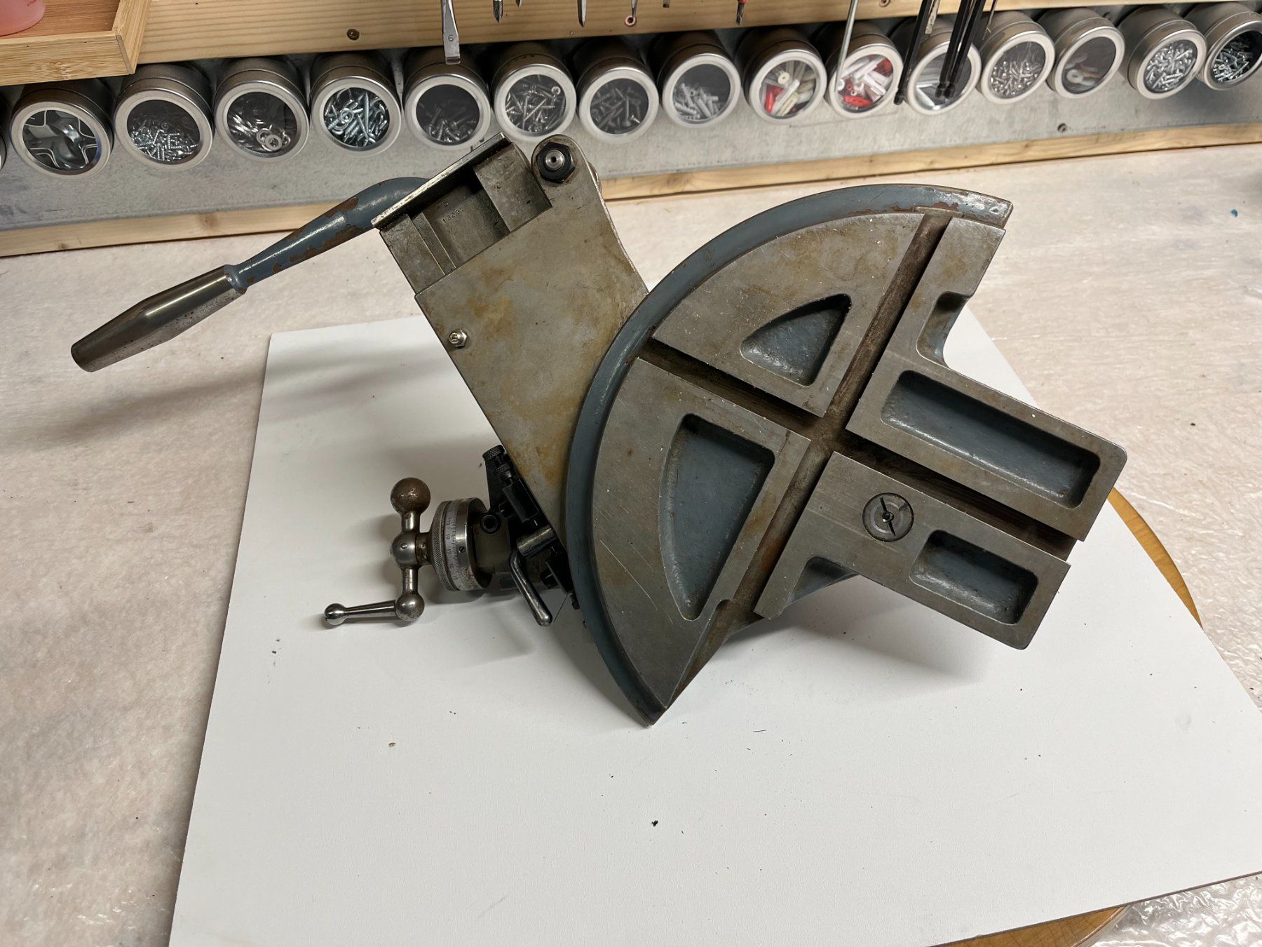 Chariot à tourner sphérique pour tour 102 Schaublin (D'occasion) à Les ...