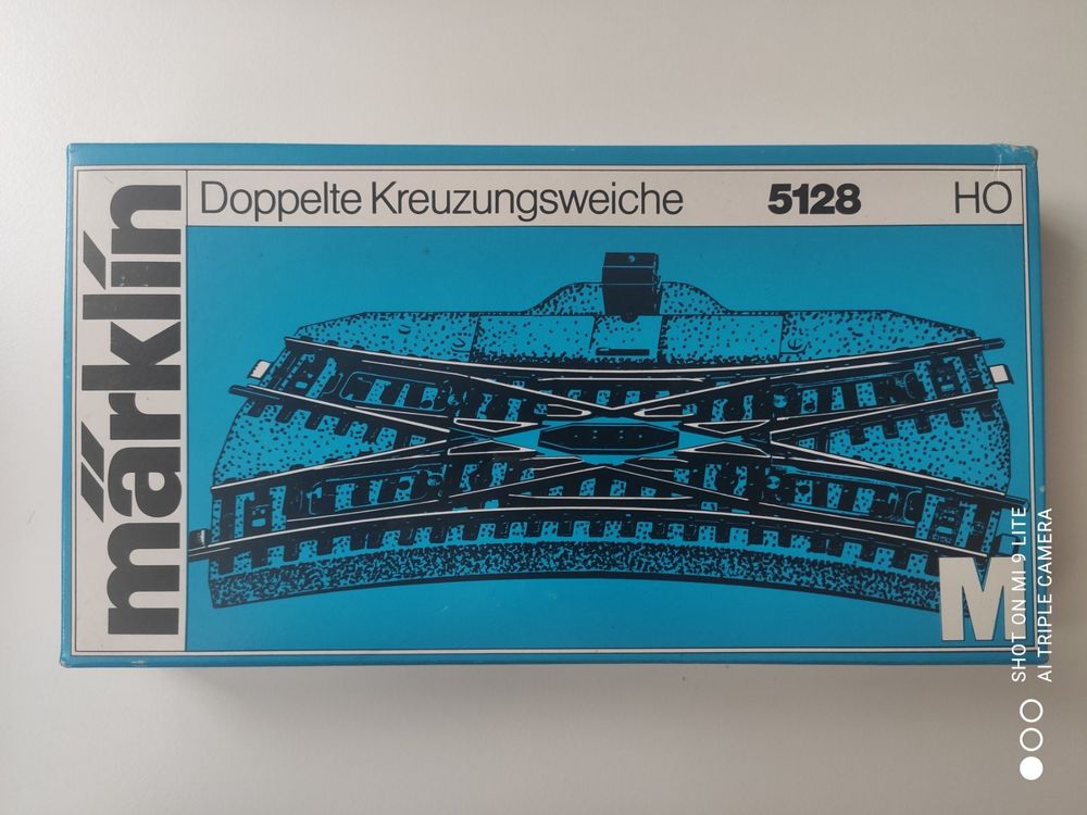 Märklin doppelte Kreuzungsweiche 5128 H0 für M Gleis (Gebraucht) in ...