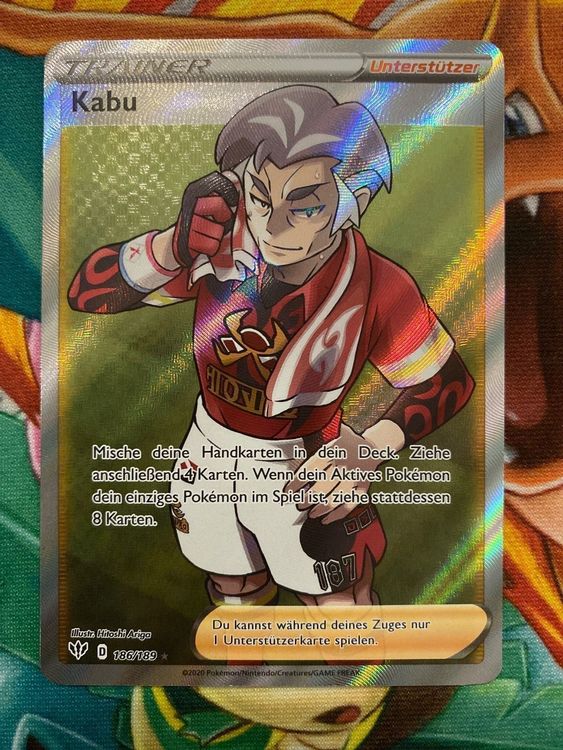 Pokemonkarte Kabu Trainer Fullart (Neu (gemäss Beschreibung)) in Stadel ...