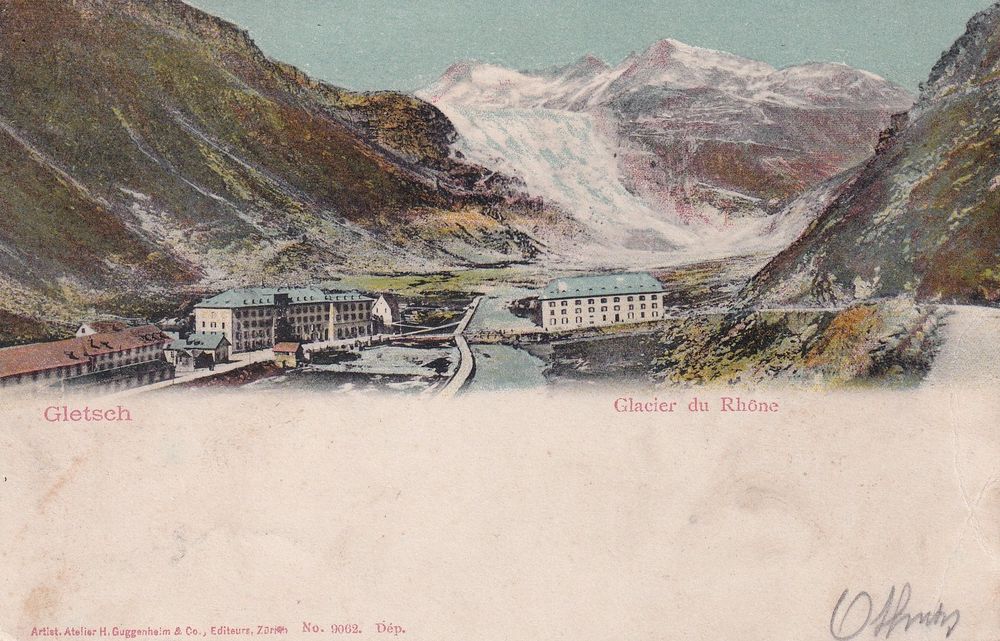 Gletsch VS mit Rhonegletscher um 1930 | Kaufen auf Ricardo