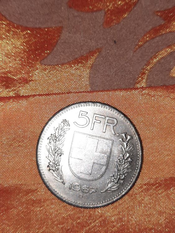 Silbermünze 5 Franken 1967 (Gebraucht) in Biel/Bienne für CHF 10 – mit Lieferung auf Ricardo kaufen