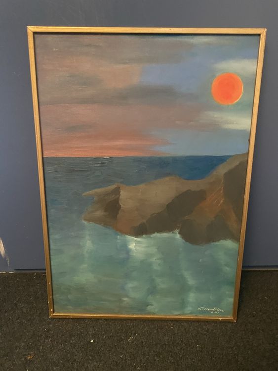 Ölgemälde "Sonnenuntergang am Meer" Gerahmt (Gebraucht) in Zug für CHF 100 – mit Lieferung auf ...