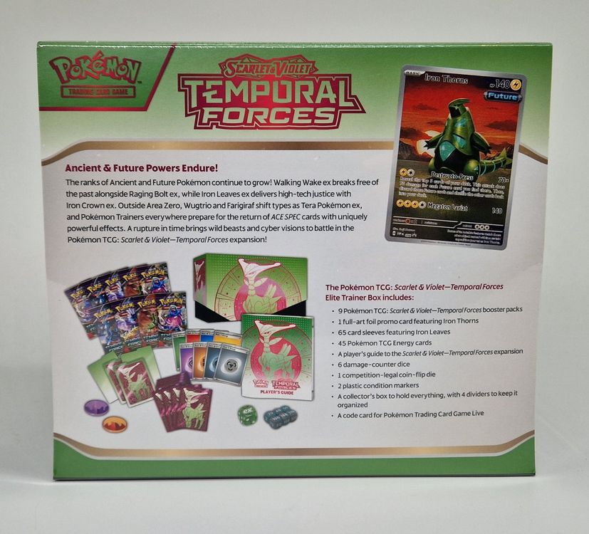 Pokémon - SV5.0 / Temporal Forces (Iron Leaves) ETB / EN (Neu und ...