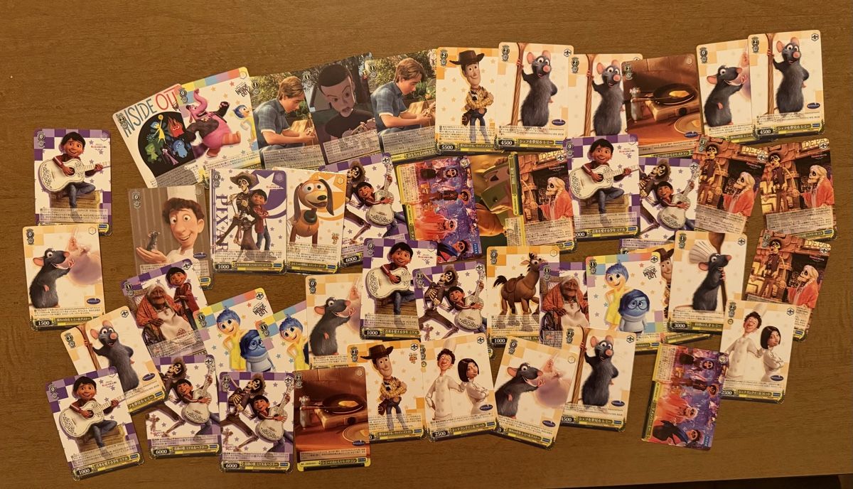 Lotto di Carte Pixar Weiss Schwarz Giapponesi (Usato) a S. Pietro per ...