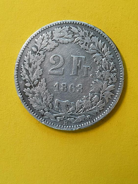 2 Franken 1863 ( Poste A+ ) (Gebraucht) in luzern für CHF 123 – mit Lieferung auf Ricardo kaufen