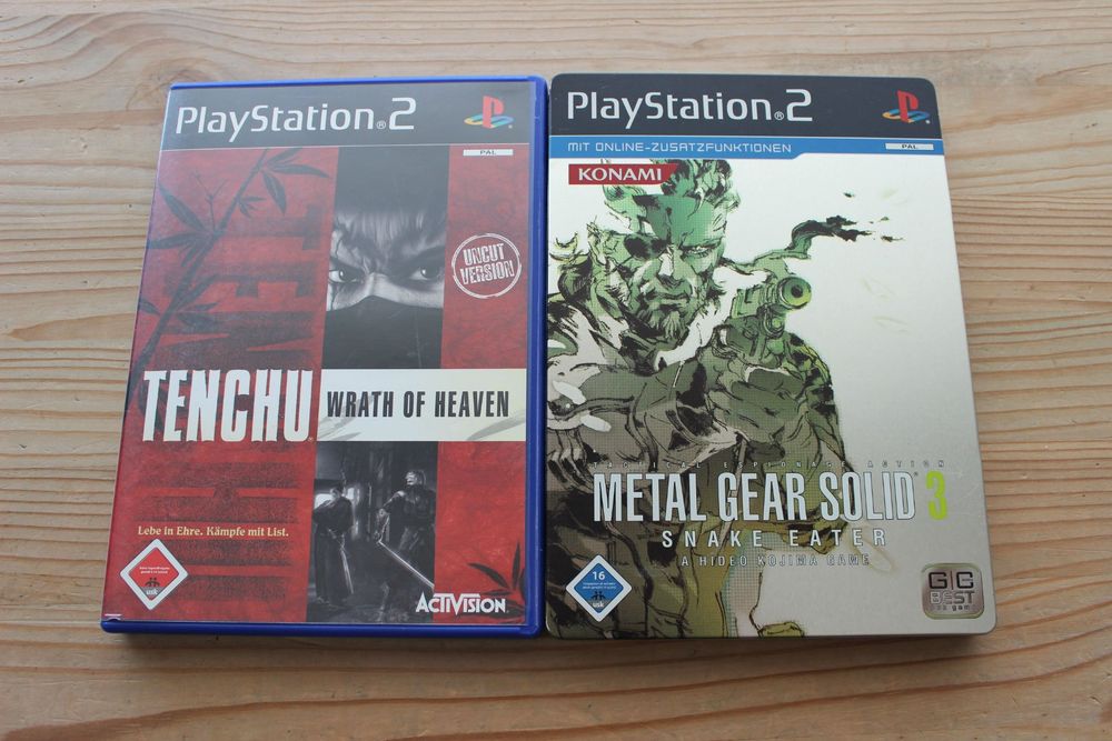 Tenchu Wrath of Heaven + Metal Gear Solid 3 - 2 PS2 Spiele | Kaufen auf ...