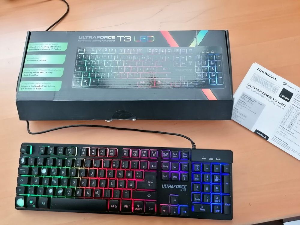 Ultraforce T3 Led Gaming-Keyboard | Kaufen auf Ricardo