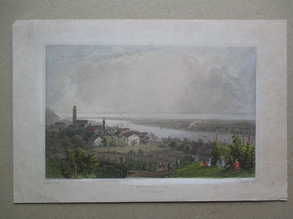 Antiker Stich Rheineck | Kaufen auf Ricardo