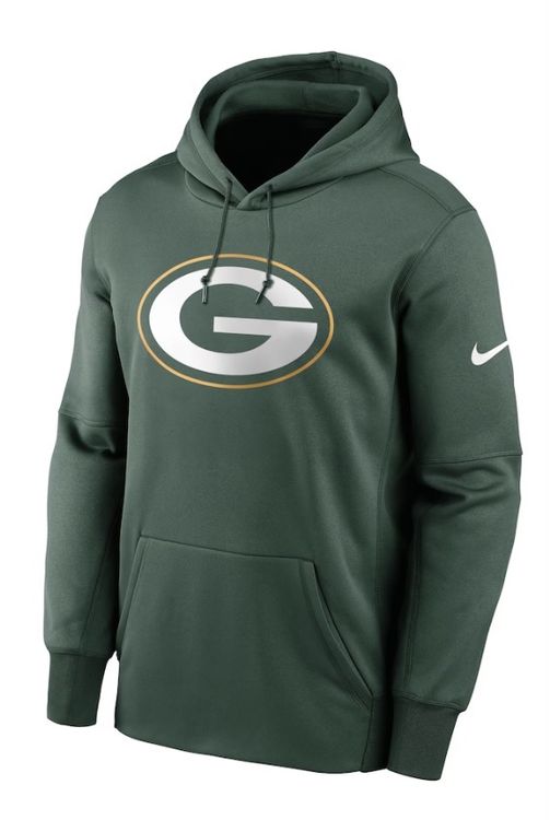 Green Bay Packers Nike Therma Logo Hoodie - Mens (Neu und ...
