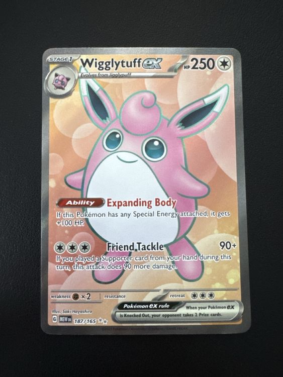 Wigglytuff ex Full Art - 151 (187/165) EN (Neu und originalverpackt) in ...