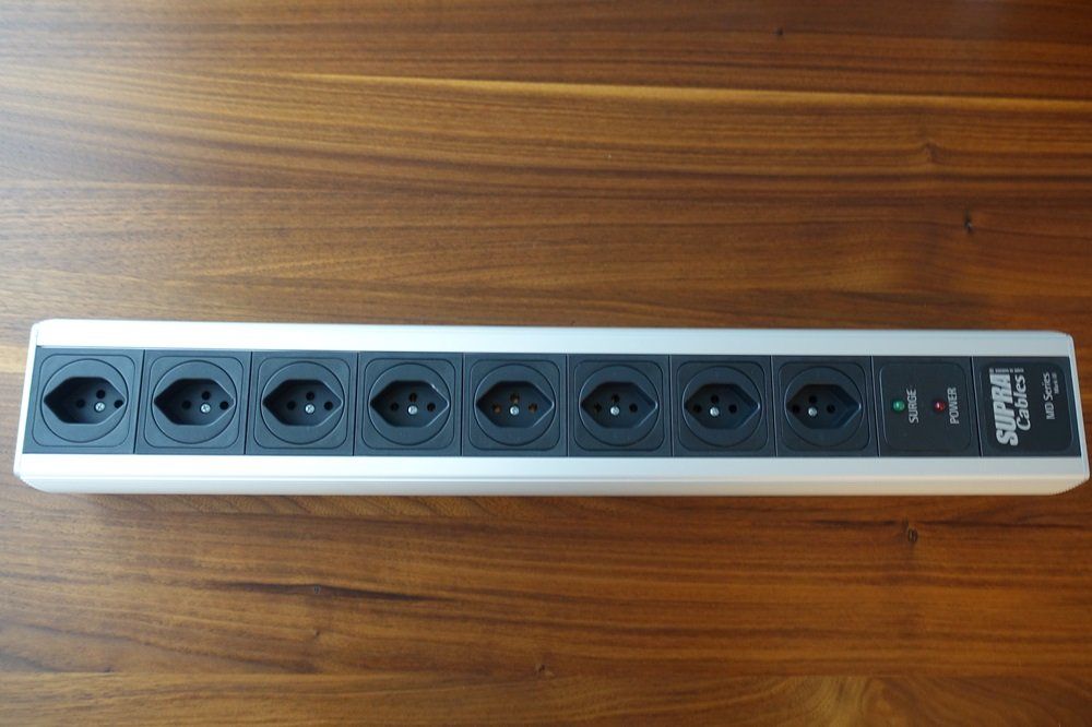 Highend 8-fach CH-Stromleiste Supra 16A / 2m Anschlusskabel | Kaufen auf Ricardo