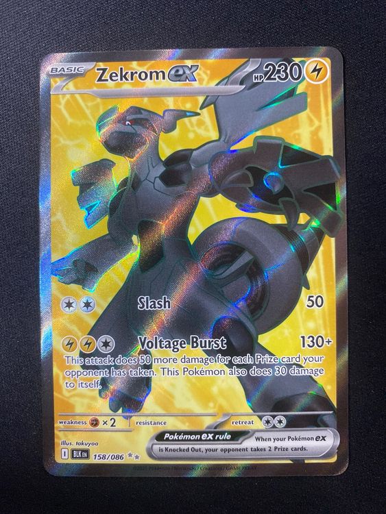 Zekrom ex 158 - Ultra Rare - Black Bolt - 🇺🇸 (Neu (gemäss Beschreibung ...