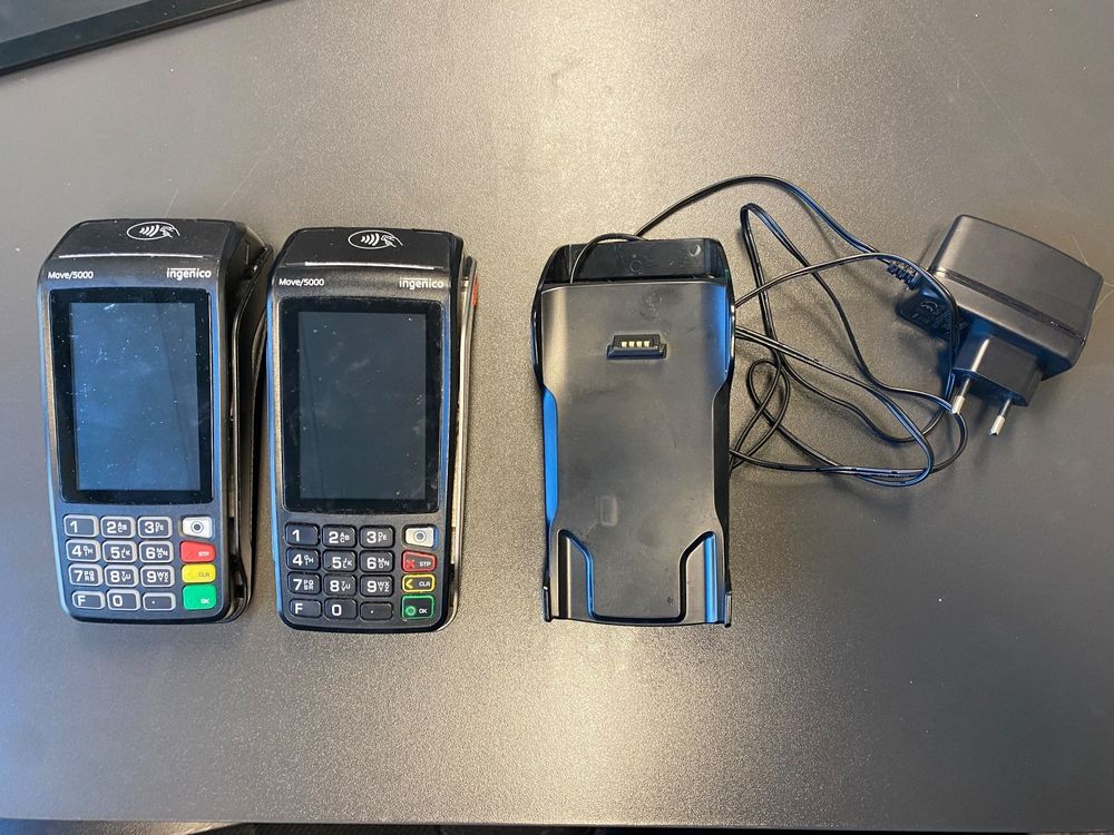 2x Ingenico Move/5000 Kartenleser inkl 1 Ladestation (Gebraucht) in ...