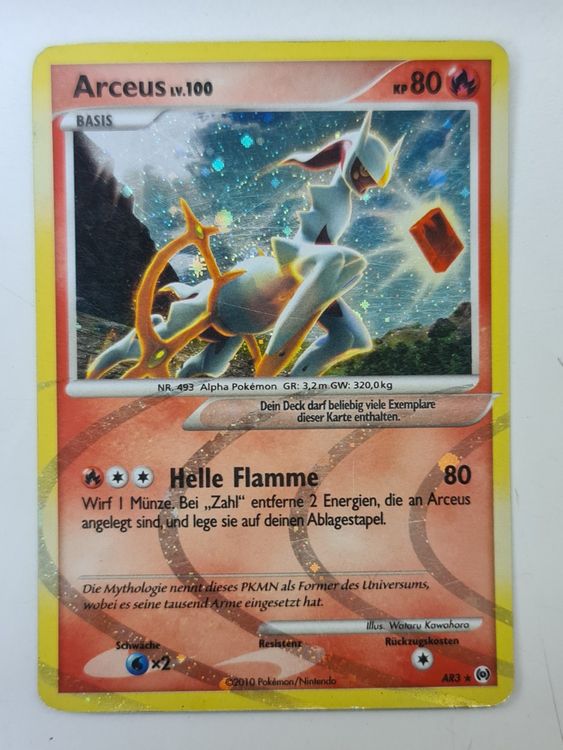Pokemonkarte Arceus AR3 deutsch (Gebraucht) in Thun für CHF 5.5 – mit ...