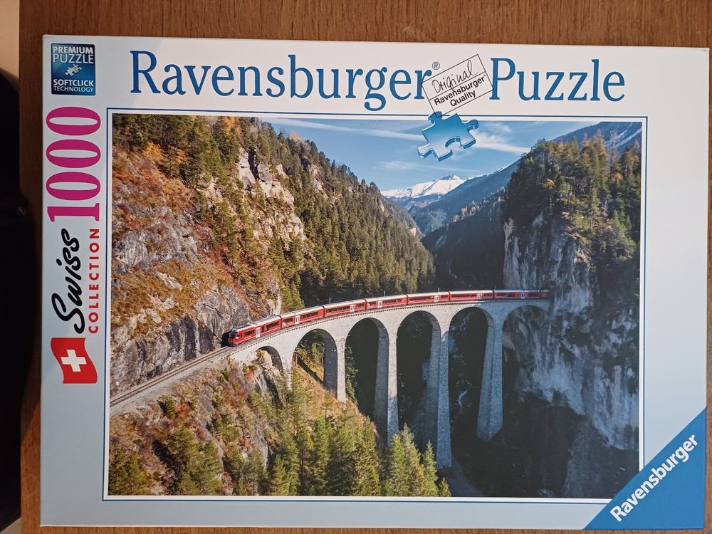 Ravensburger Puzzle 1000 Teile Schweiz Eisenbahn Viadukt (Gebraucht) in Willisau für CHF 6 – mit ...