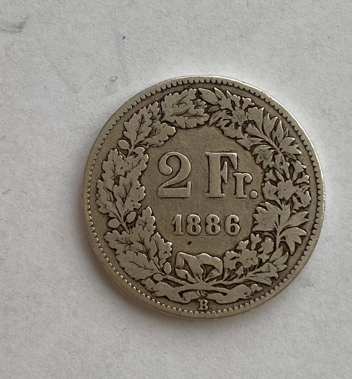 2 Franken 1886 Silber - Schweiz | Kaufen auf Ricardo