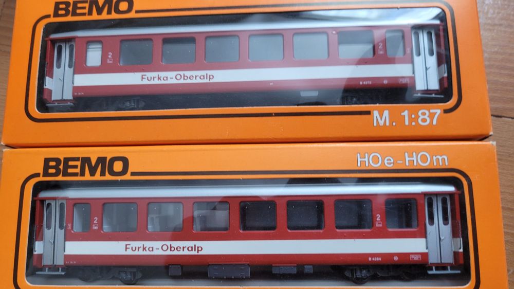 3x Waggon der Furka Oberalp Bahn Bemo H0m (Gebraucht) in Mastrils für CHF 41 – mit Lieferung auf ...