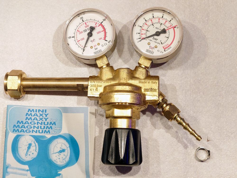 Druckminderer Ar/Co2 Arbeitsmanometer für Schweissgerät (Neu (gemäss ...