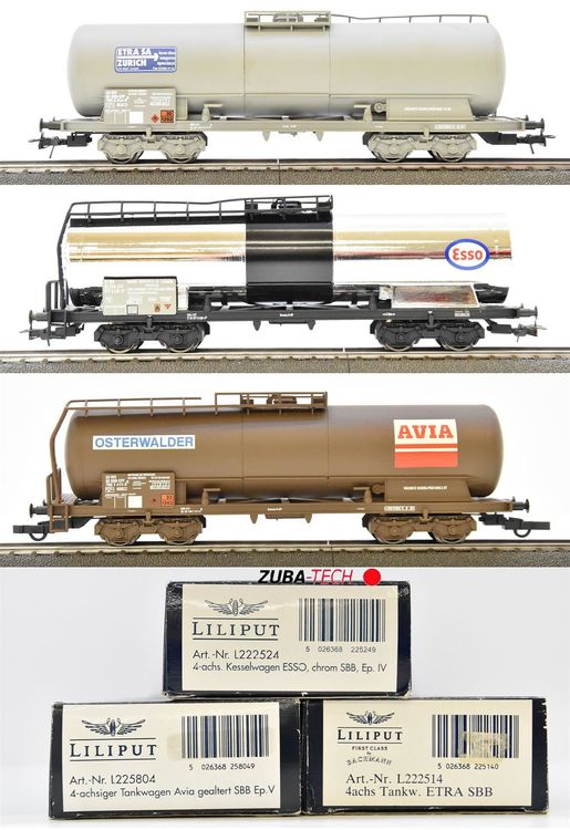 Liliput 3x Kesselwagen SBB H0 GS mit OVP (Gebraucht) in St. Gallen für CHF 65 – mit Lieferung ...