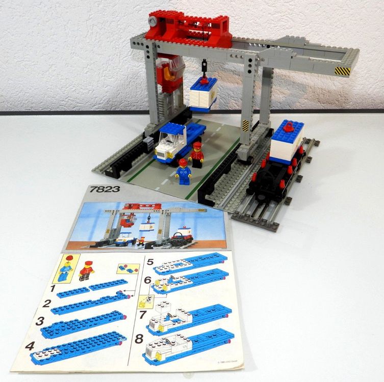 LEGO 12V EISENBAHN 7823 CONTAINER KRAN MIT BAHNWAGON | Kaufen auf Ricardo