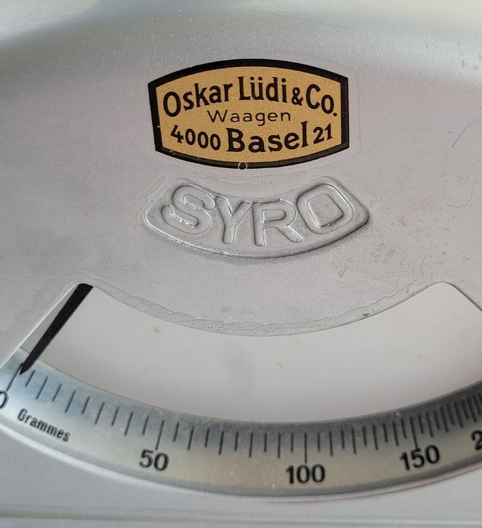 🇨🇭 Antike Syro Oskar Lüdi &Co Basel Küchenwaage Aluminium (Gebraucht ...